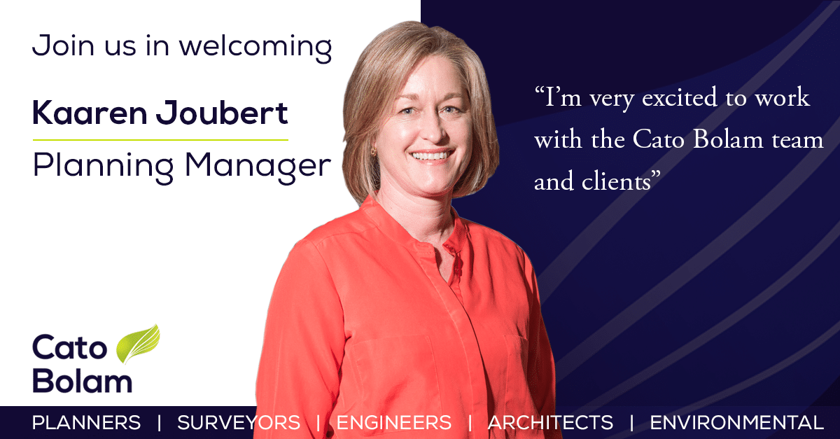 Cato Bolam’s new Planning Manager - Kaaren Joubert - Cato Bolam Consultants